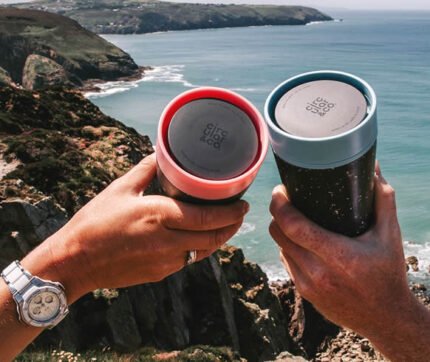 Innovative reusable cups made from waste to end waste